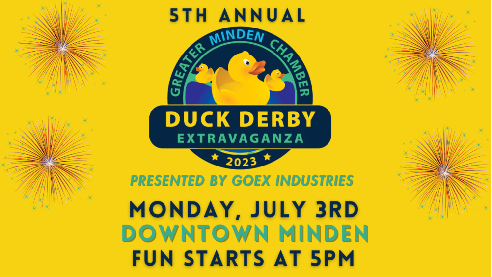 5th Annual Duck Derby Extravaganza – Greater Minden Chamber